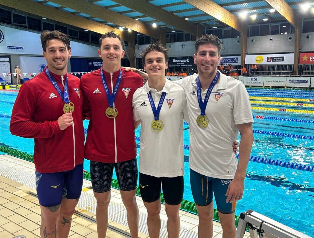 Ocho medallas para el CN Terrassa en el Open absoluto y Júnior de natación